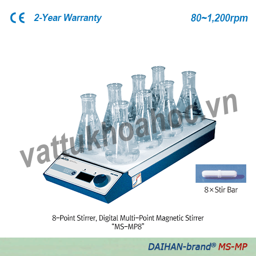 Máy khuấy từ 8 vị trí Daihan MS-MP8