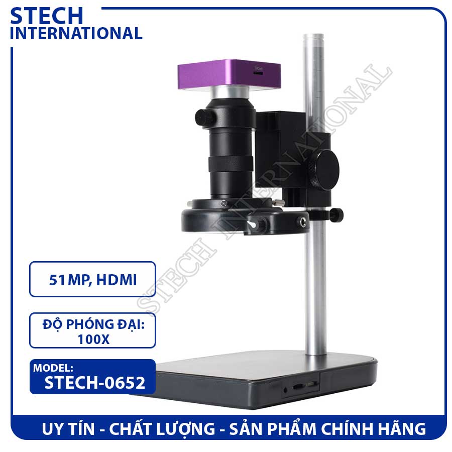 Kính Hiển Vi Kỹ Thuật Số STECH-0652 | 51MP - Cổng USB