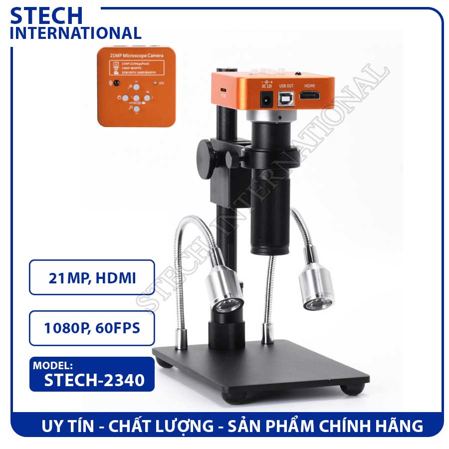 Kính Hiển Vi Điện Tử STECH-2340 | 21MP - Cổng HDMI/USB
