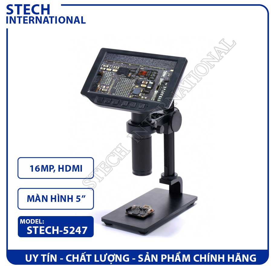 Kính Hiển Vi Kỹ Thuật Số STECH-5247 | 16MP - Cổng HDMI
